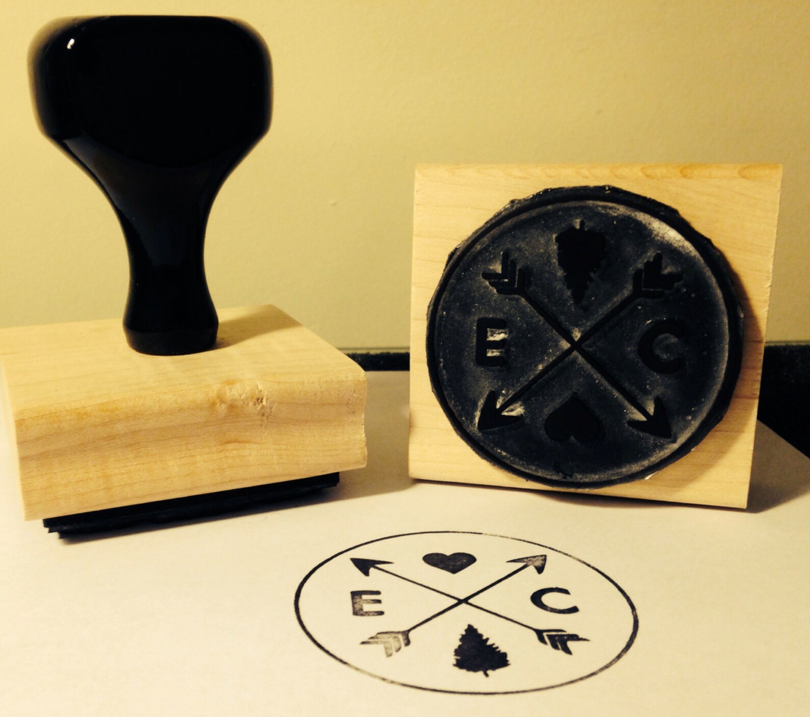 Custom 2 Inch Rubber Stamp Made to Order Artwork & | Etsy