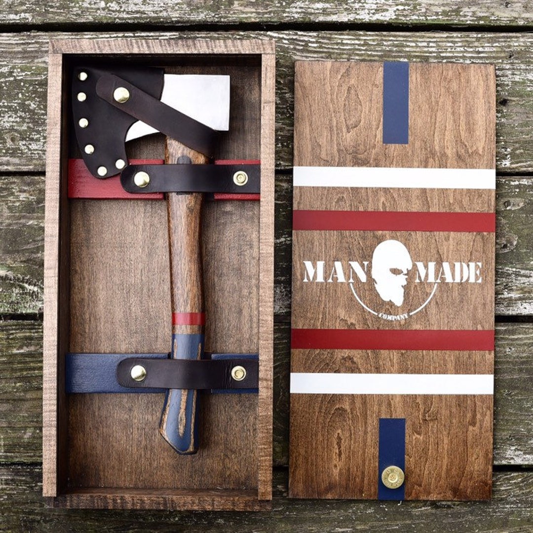 Axe Box and Hatchet Combo- Axe Case- Great Gift for Him, Birthday Gift ...