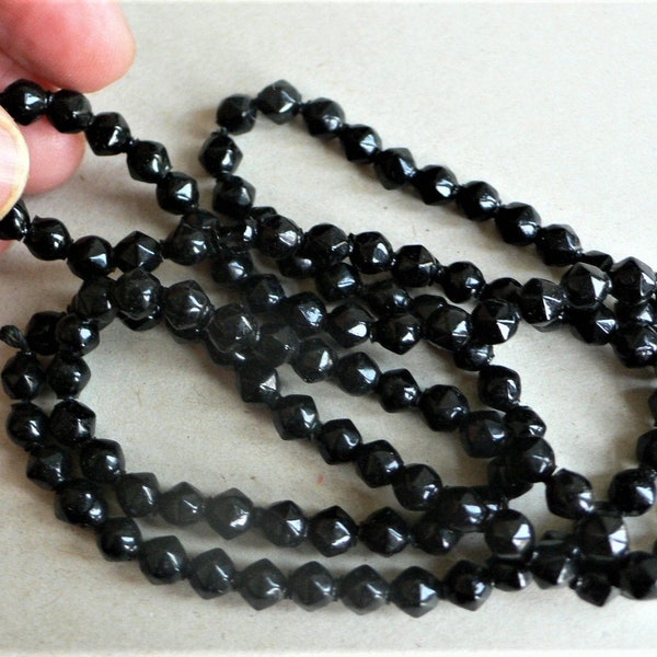 Antique Black Beads - Etsy