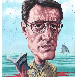 Set of 3 JAWS Signed Art Prints A4 Size - Chief Brody, Quint & Hooper ...