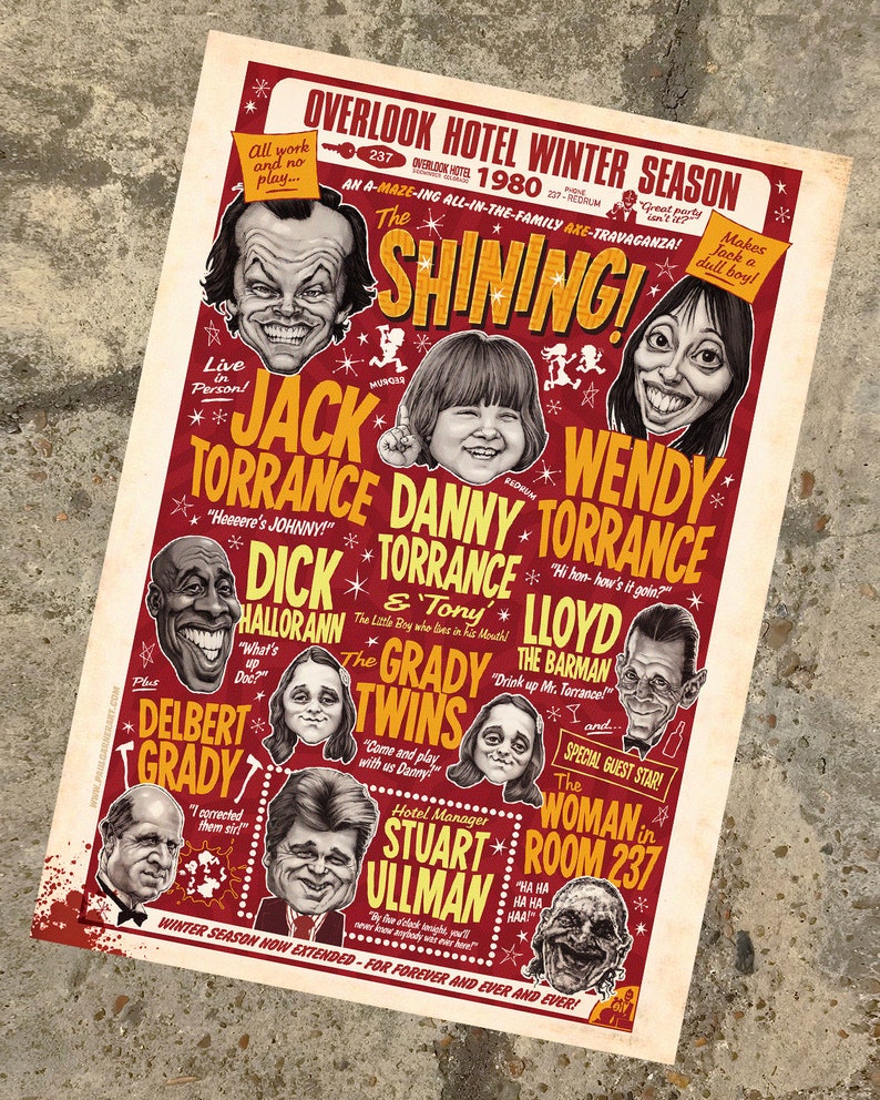 THE SHINING Comedy Variety Show - 16.5" X 11.75" (420mm X 297mm) A3 ...