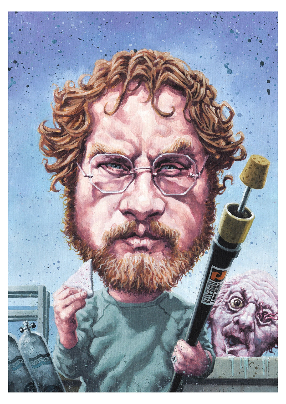 Matt Hooper From Jaws 42cm X 30cm Signed Art Print - Etsy