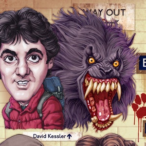 An American Werewolf in London 'beware the Moon' - 16.5" X 11.75 ...