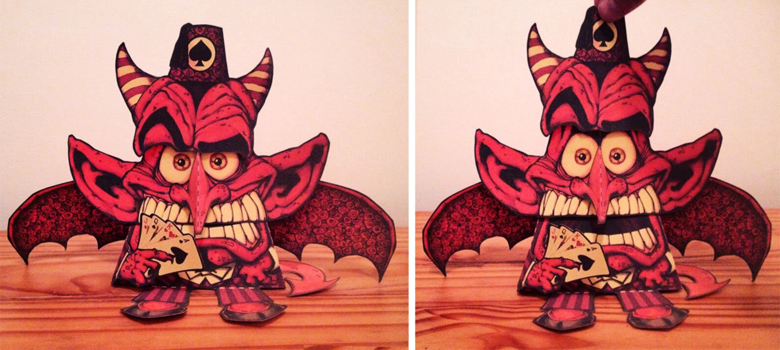 Tricky Devil Cut-out 'n' Kreep Papercraft Kit. - Etsy