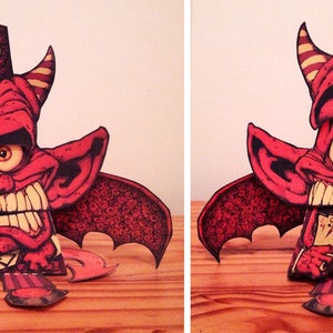 Tricky Devil Cut-out 'n' Kreep Papercraft Kit. - Etsy