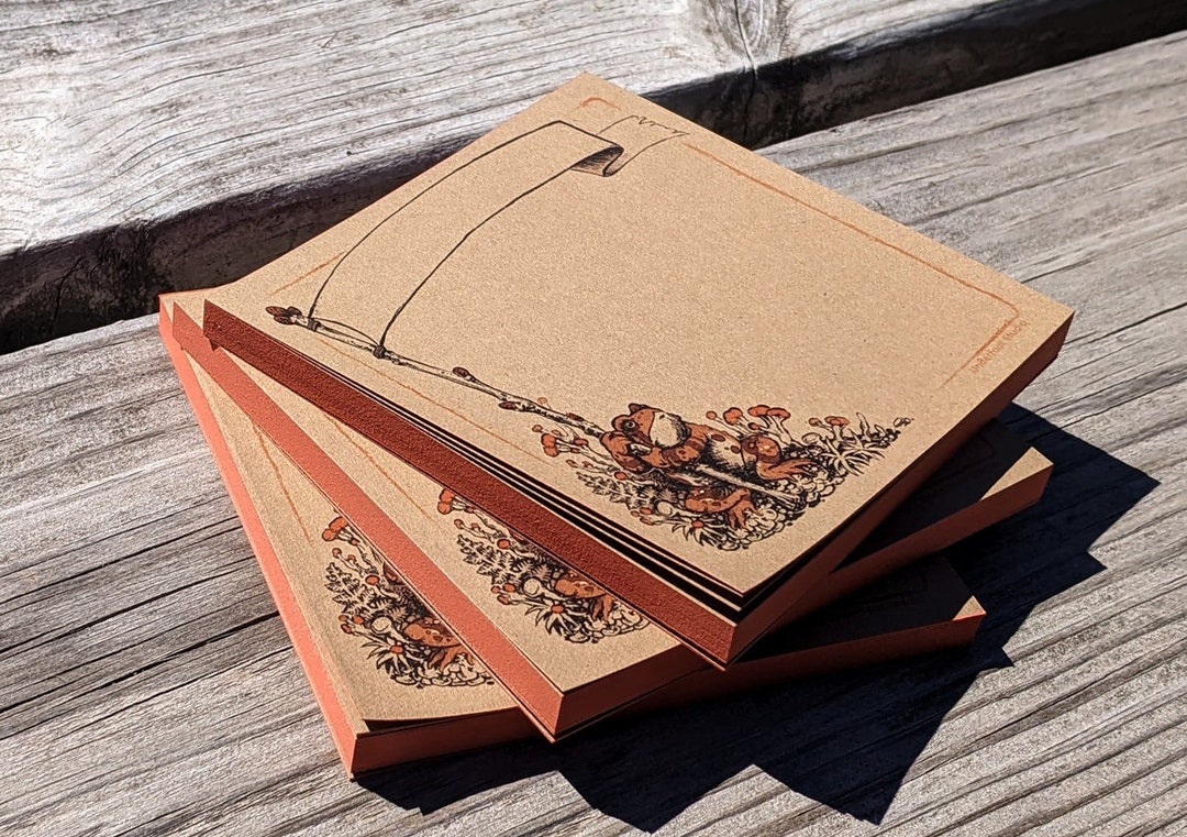 Toad Flag Notepad Kraft Paper 50x Sheets - Etsy
