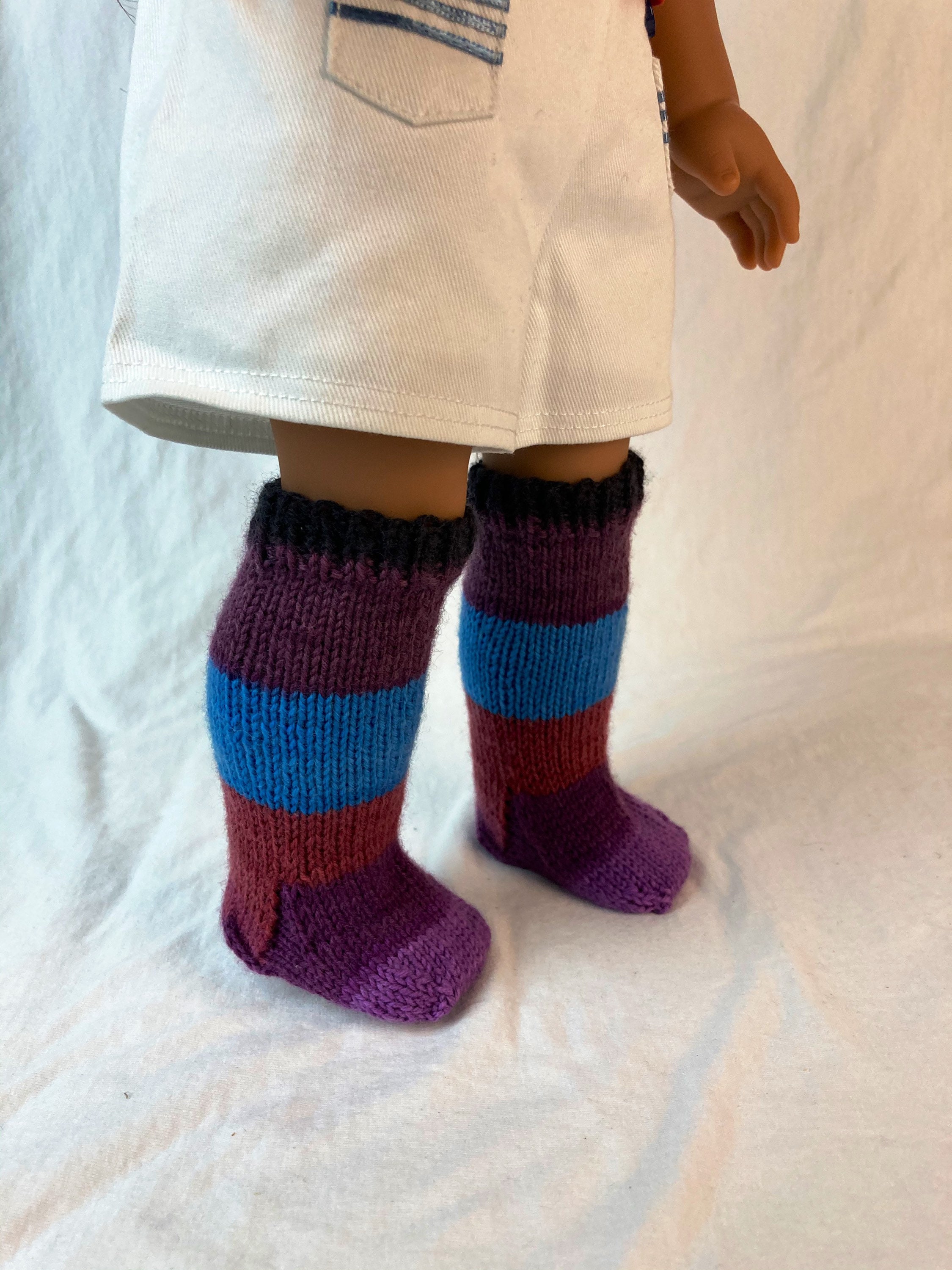 Calcetines hechos para ajustar american girl doll calcetines | Etsy