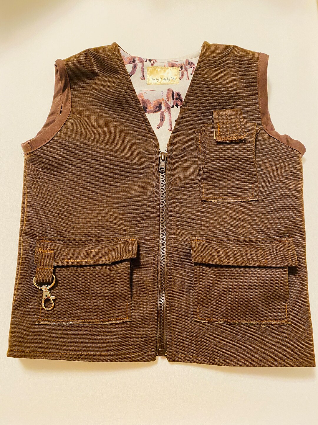 Brown Explorer Vest - Etsy