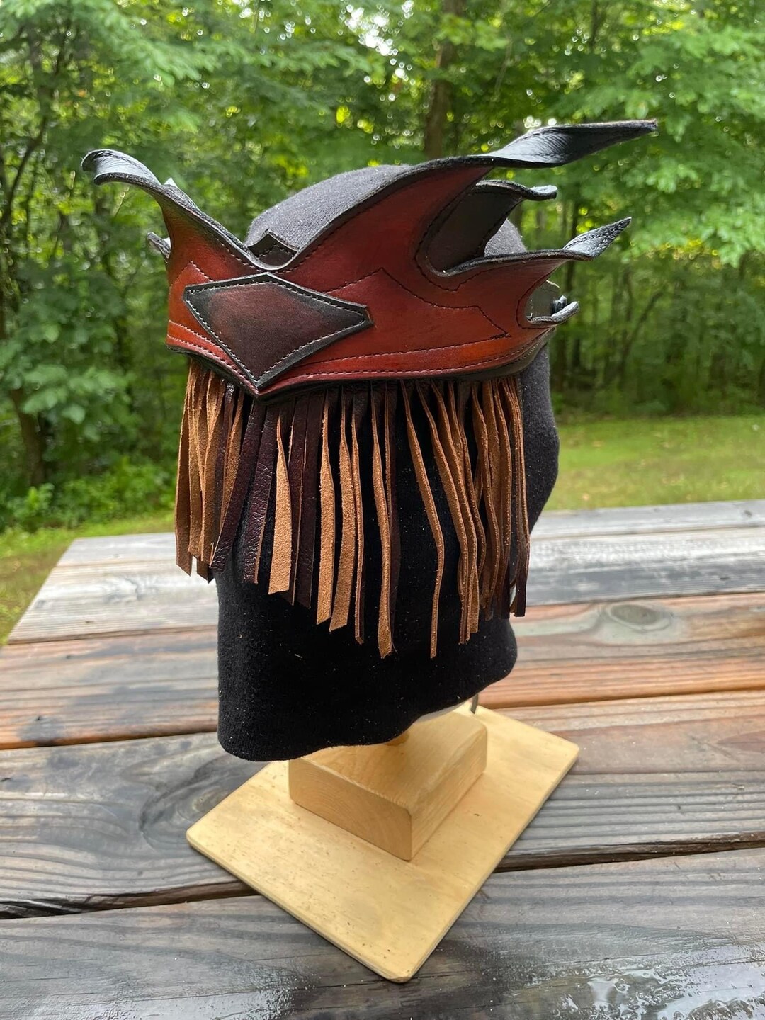 Viking Crown With Removable Fringe Mask. by Doc Stone Studios. (ask for ...