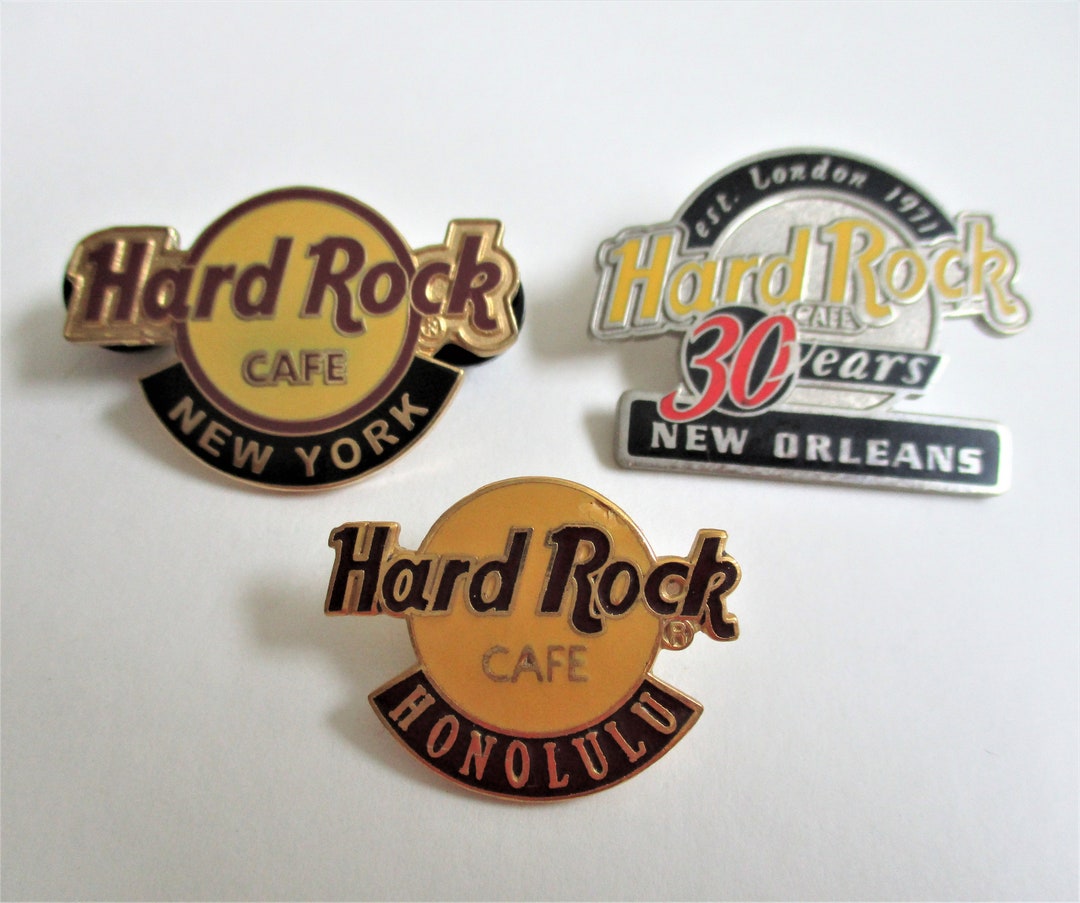Hard Rock Cafe Souvenir Pins Your Choice New York Honolulu New - Etsy