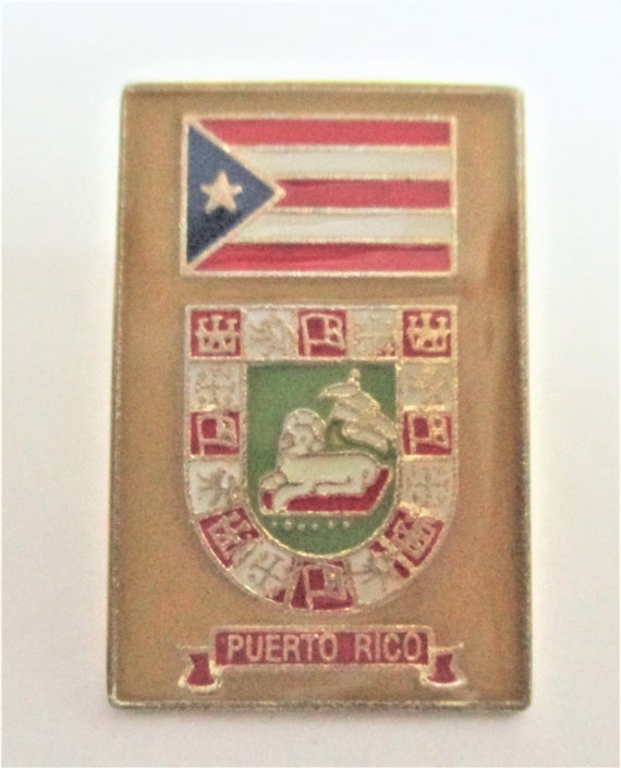 vintage enamel puerto rico - Gem