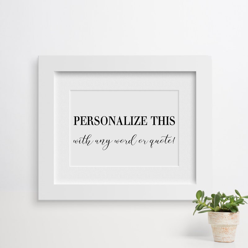 Framed Quote - Etsy
