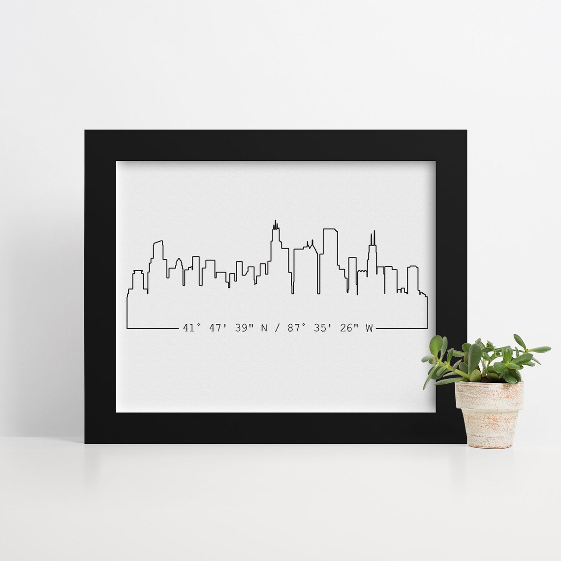 Custom Skyline Print Framed Skyline Art New Home Gift - Etsy