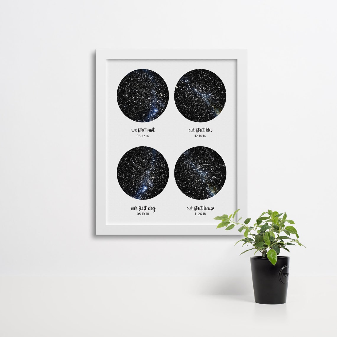 Custom Constellation Map 4 Sky Poster Under This Sky Poster - Etsy