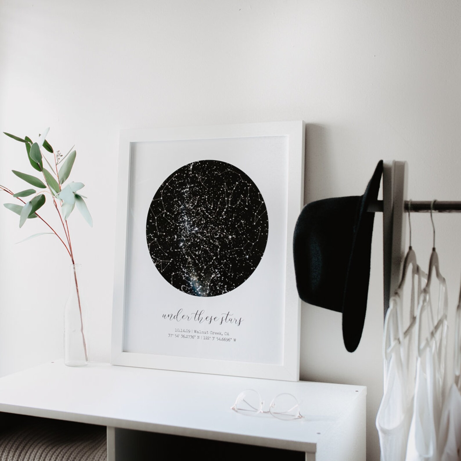 Custom Constellation Map Poster Night Sky Print Star Map - Etsy