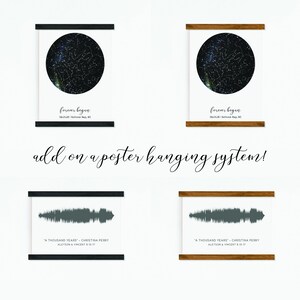 Custom Song Title & Names Poster Available Framed | Etsy