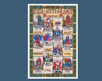 Art Poster Print Miach God Irish Mythology Healing Celtic - Etsy