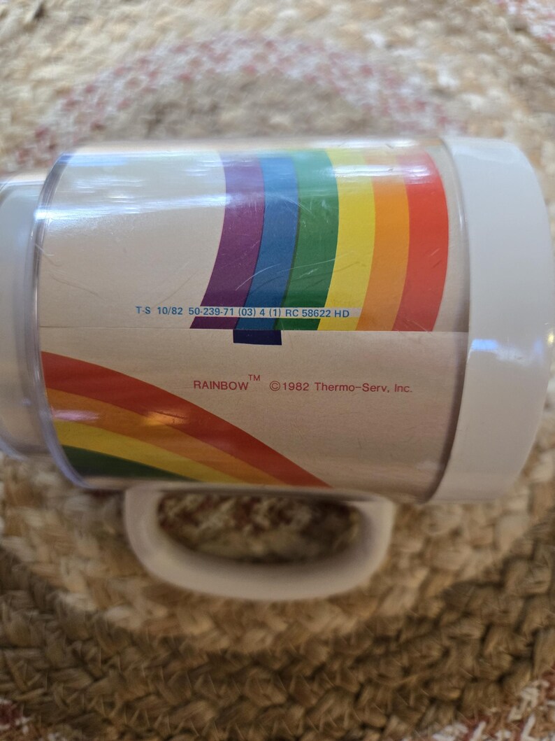 Vintage Rainbow Thermo-serve 1982 Insulated Coffee Mug - Etsy