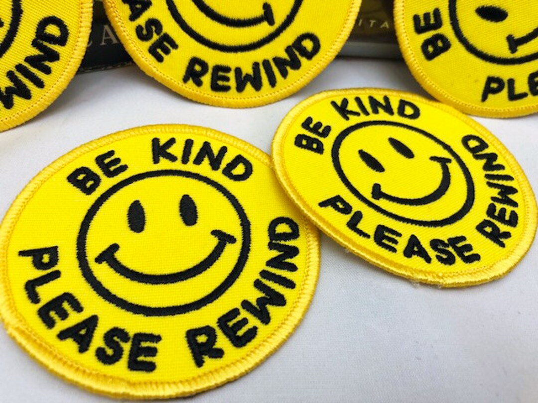 Be Kind Please Rewind Patch VHS Blockbuster Video Rental - Etsy