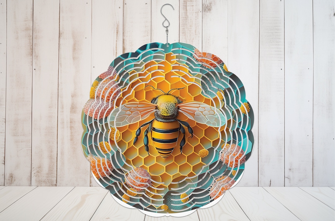 Bee Hive Wind Spinner Outdoor Wind Spinner Garden Art - Etsy