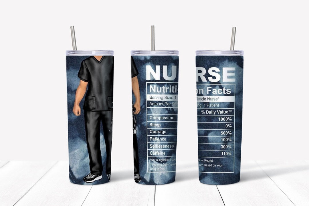 Male Nurse With Ingredients 20 Oz Tumbler BPA Free Straw Reusable Straw ...