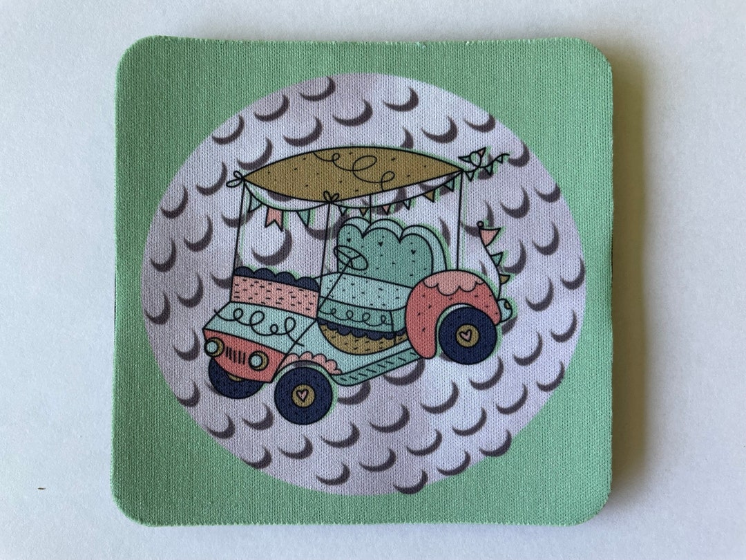 Golf Drink Coasters Ladies Golf Cart Set of 4 Coasters Golf Lover - Etsy