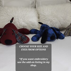 Memory Dog From Clothing Keepsake Dog Made From Clothing Memorial ...