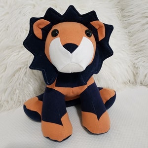 Memory Lion Made From Loved Ones Clothing Memory Lion Keepsake Shirt ...