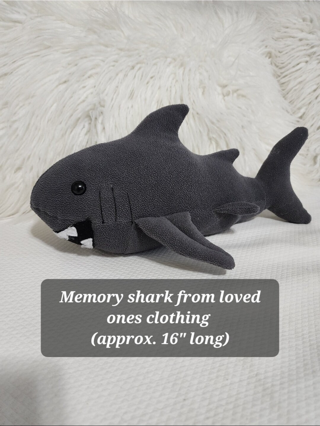 Memory Shark Made From Loved Ones Clothing Memory Shark From Clothing ...