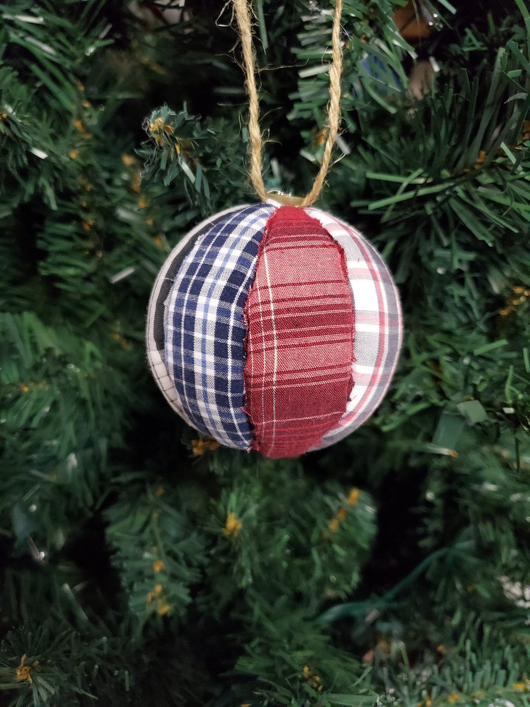 Memory Ornament From Loved One's Clothing Sympathy Gift Memorial Gift ...