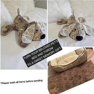 Memory Dog From Clothing Keepsake Dog Made From Clothing Memorial ...