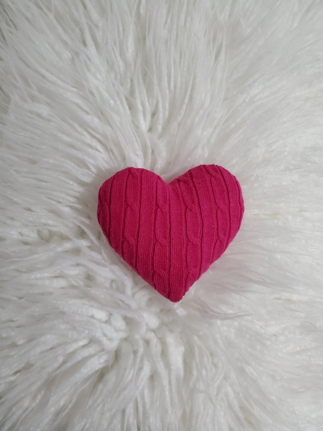 Small Fushia Pink Heart Pillows 4.5,bright Home Decor,tiered Tray Decor ...