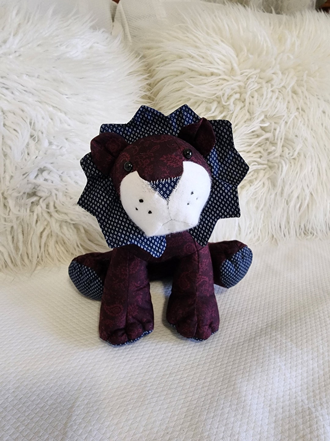 Memory Lion Made From Loved Ones Clothing Memory Lion Keepsake Shirt ...