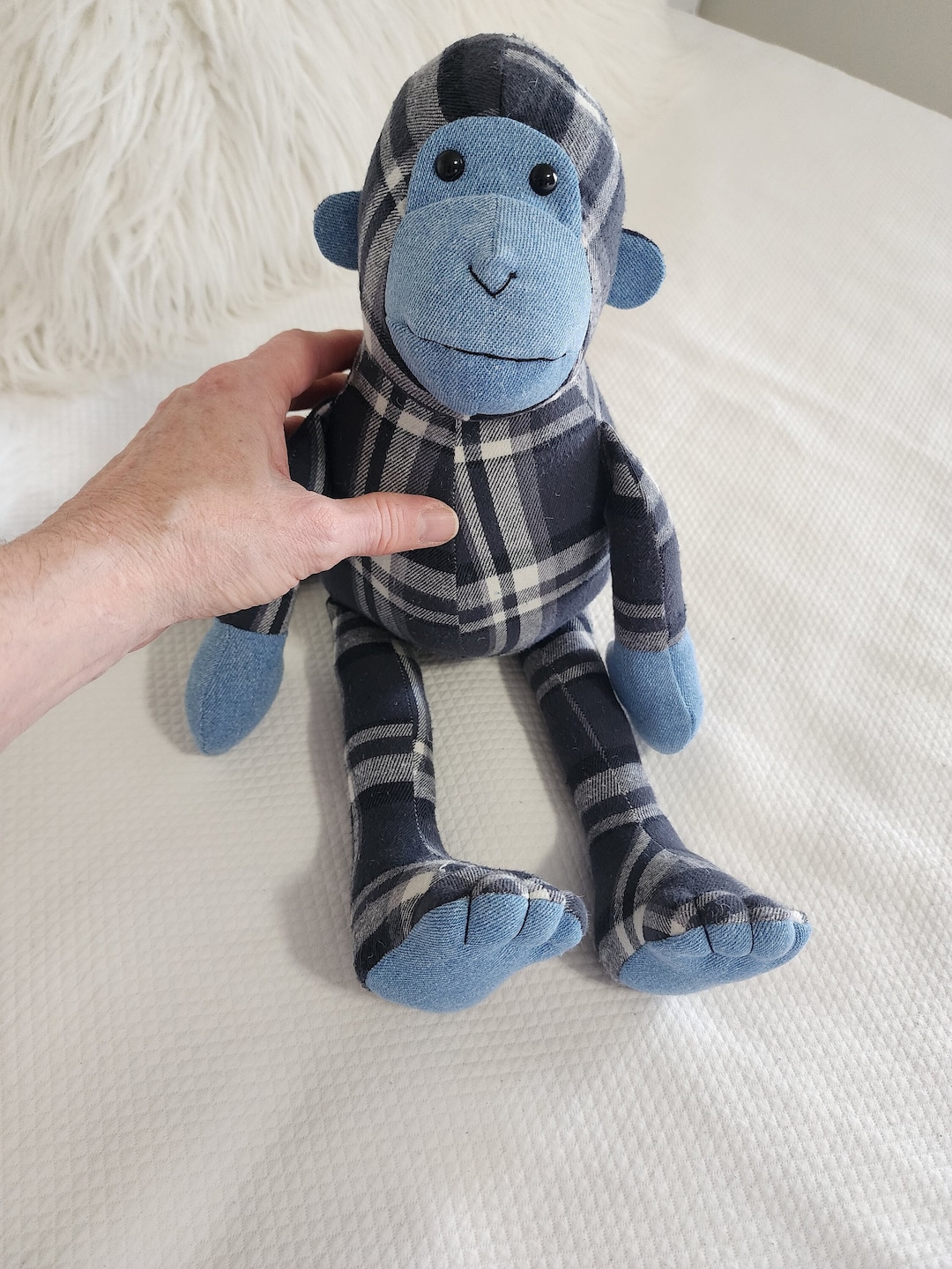 Memory Animal Made From Loved Ones Clothing Memory Monkey Memory Animal ...