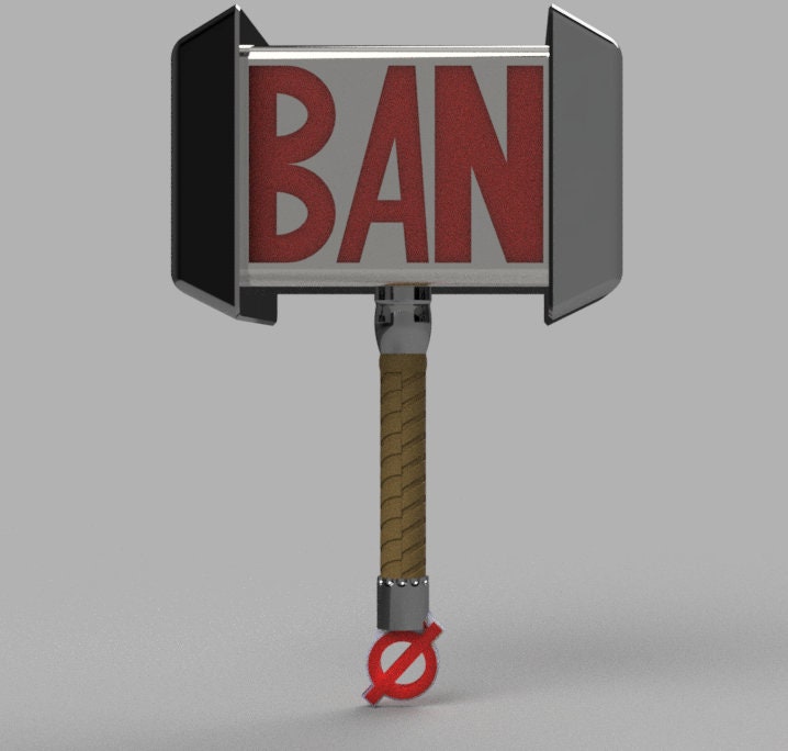BAN Hammer 3D Print STL File -troll Hunter Edition- - Etsy