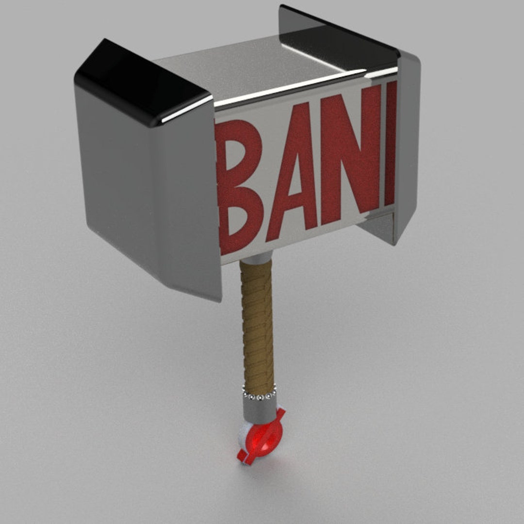BAN Hammer 3D Print STL File -troll Hunter Edition- - Etsy