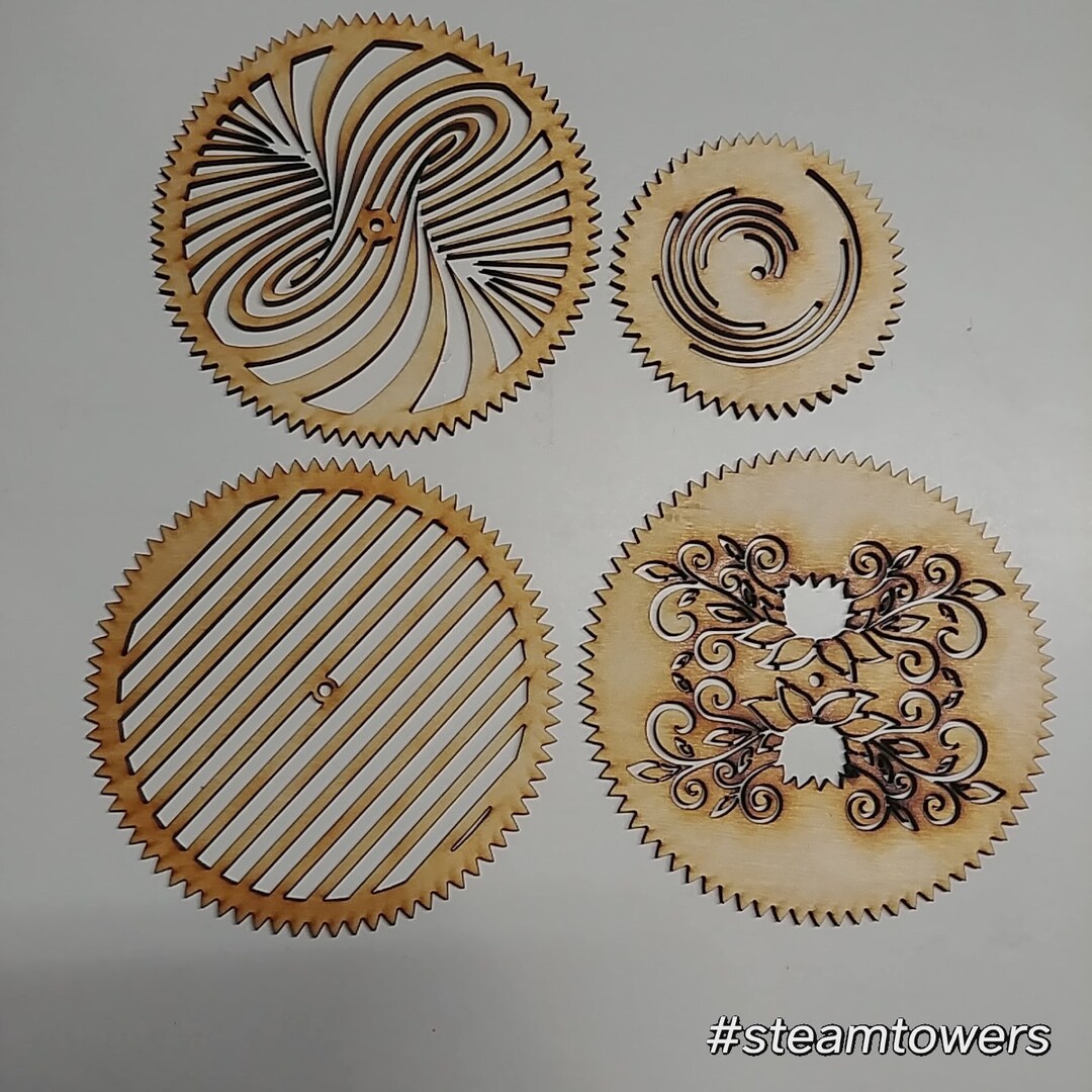 SVG AND PNG Files Digital Download Illusion Gear Set for Laser Cutting / Cricut - Etsy UK