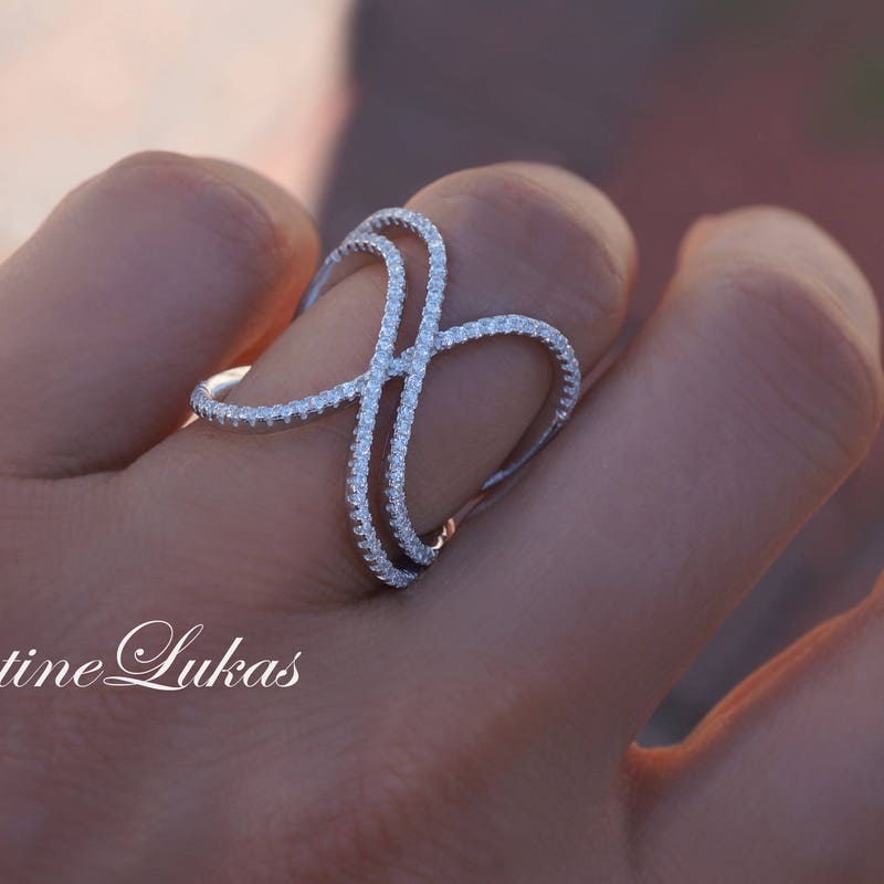 Criss Cross Ring - Etsy