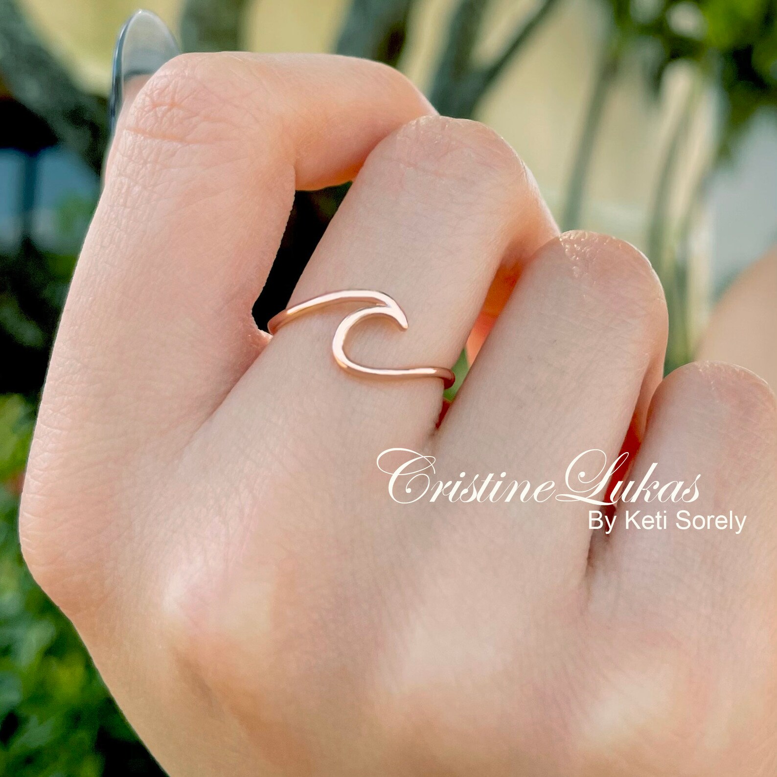 Dainty Wave Ring Ocean Tide Current Ring Pura Vida Ring - Etsy