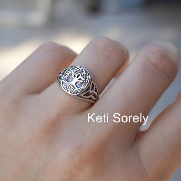 Silver Celtic Ring - Etsy