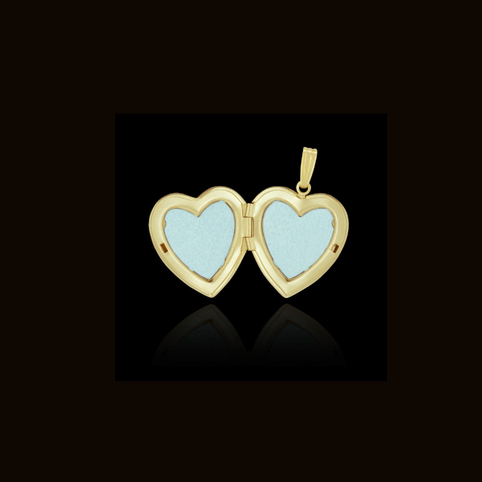 14K Solid Gold Heart Locket With Diamond .04ct Personalize - Etsy