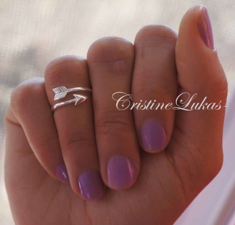 sideways-arrow-ring-celebrity-style-double-wrap-arrow-ring-etsy