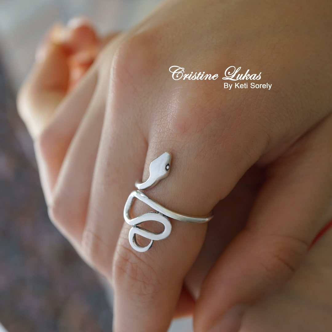 Solid Gold Snake Wrap Ring - Snake Ring, Serpent Ring, Eternity Snake ...