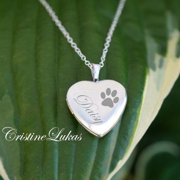 Dog Locket Silver With Photo - Etsy