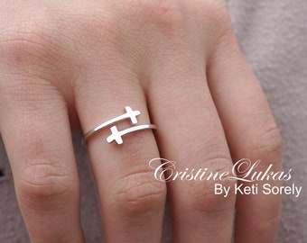 Chevron Ring in Sterling Silver Yellow or Rose Gold Classic - Etsy