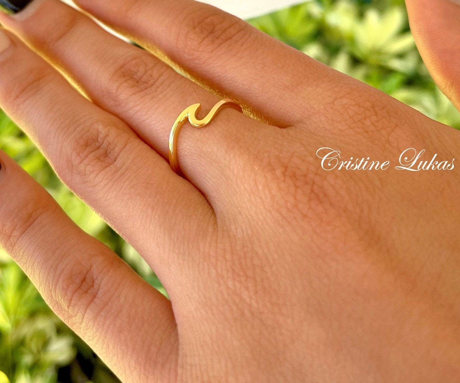 Small Wave Ring Ocean Tide Ring Pura Vida Ring Sea Ring | Etsy