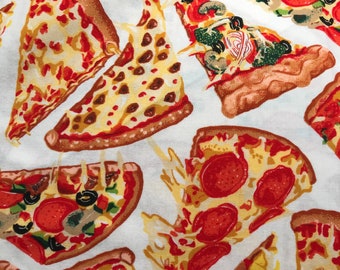 Watercolor Pizza Fabric Pizza by Erinanne Pizza Cotton Fabric by the ...