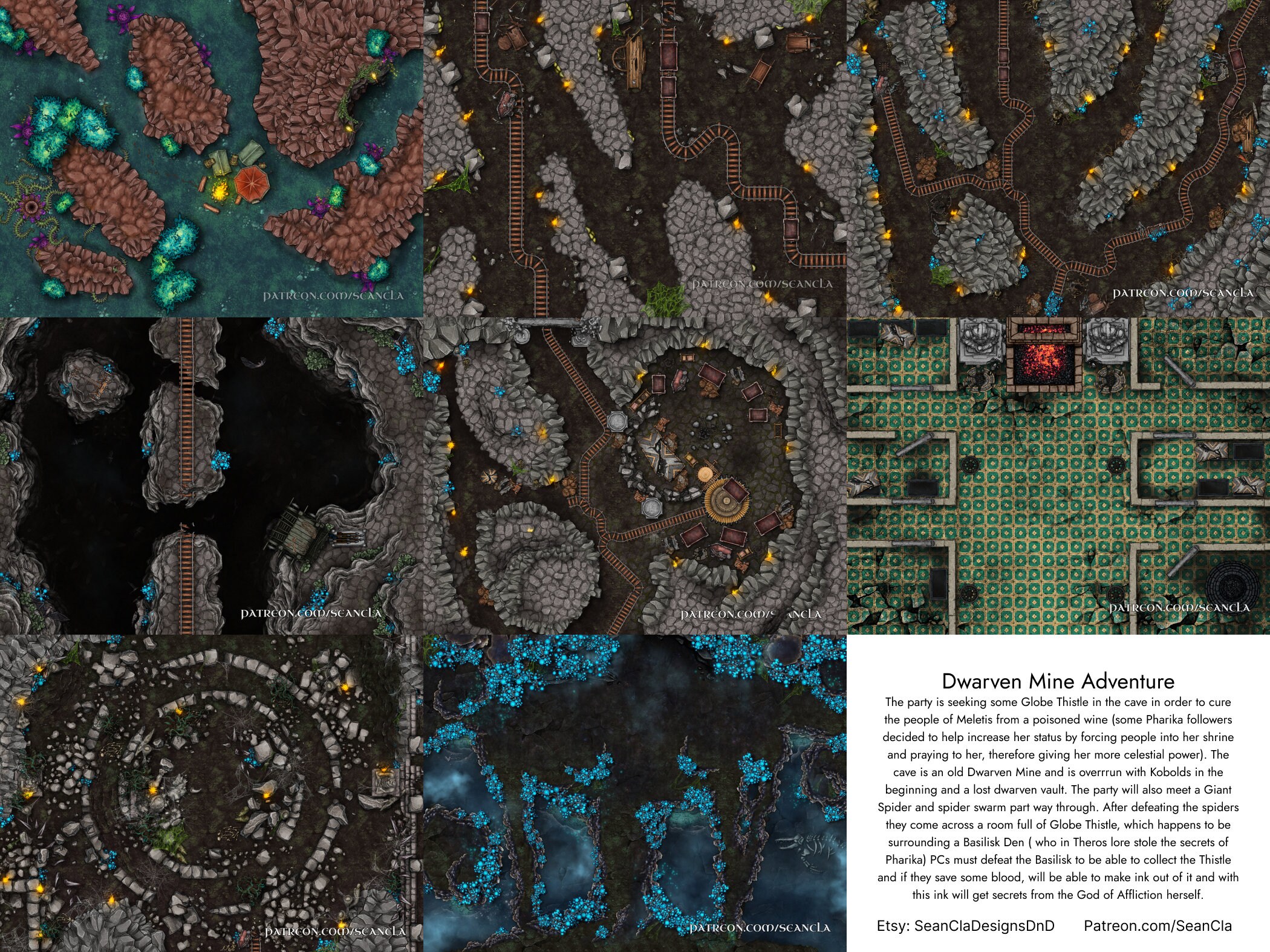 Dwarven Mine Adventure (dnd Fantasy Adventure) (roll20 VTT Ready) - Etsy