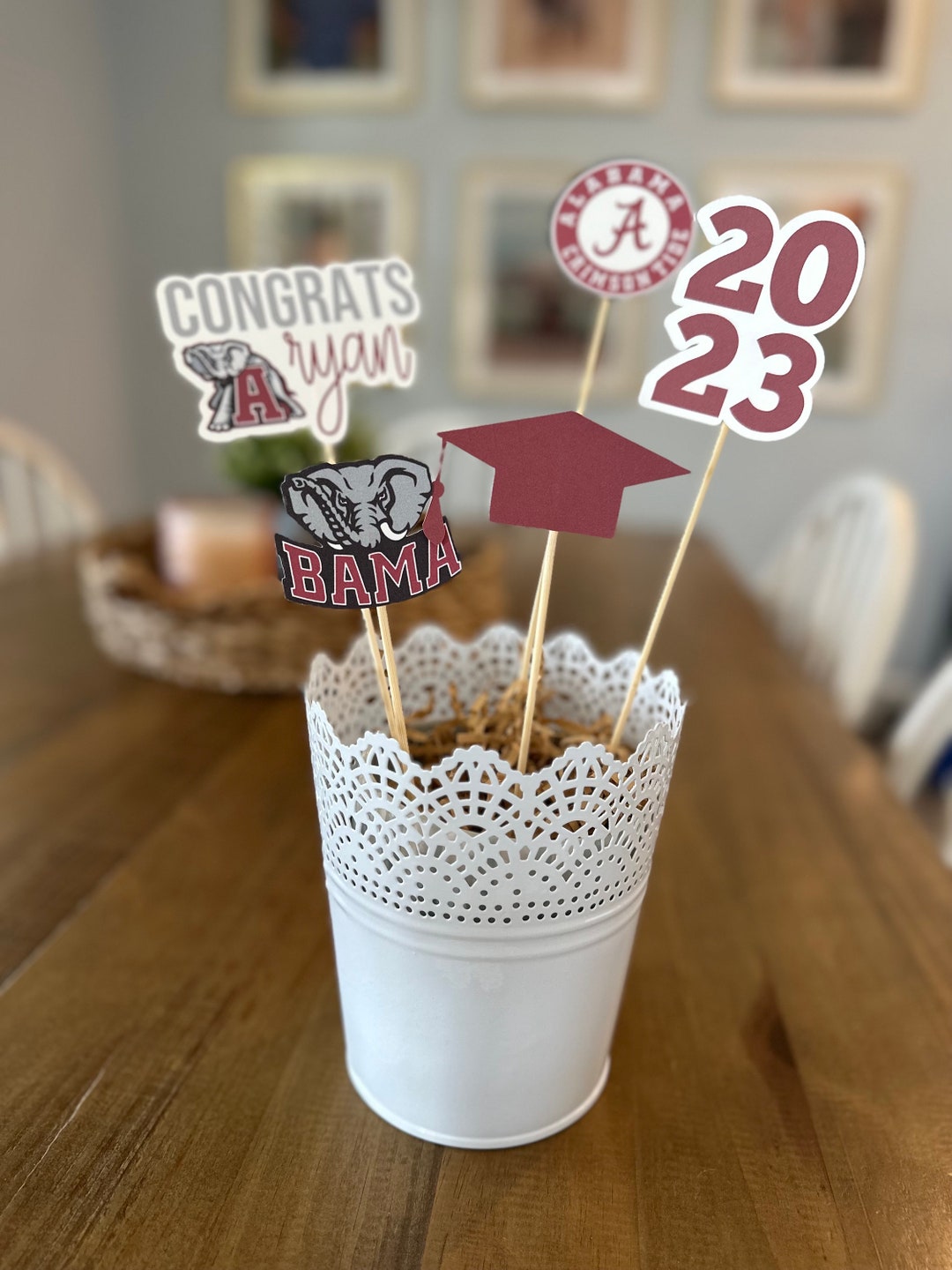 University of Alabama Graduation Centerpiece Sticks , Alabama ...