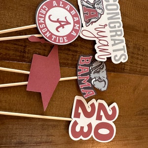 University of Alabama Graduation Centerpiece Sticks , Alabama ...